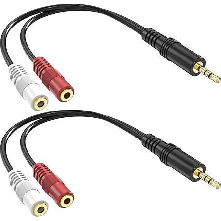 Amazon.com: Hosa YMM-261 3.5 mm TRS to Dual 3.5 mm TSF Stereo Breakout ...