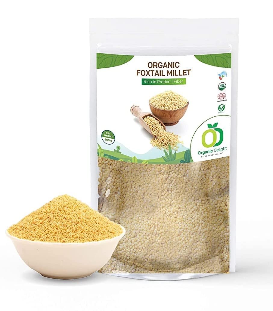Organic Delight Foxtail Millet 500 gm Natural Grains - (Kaon/Kang ...