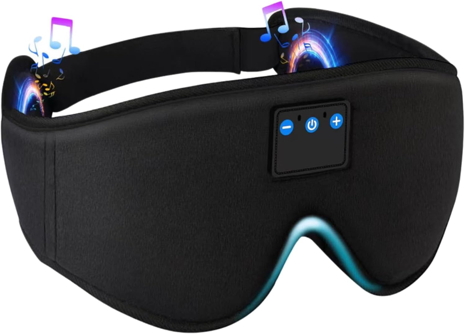 Laser 3D Sleep Eye Mask with Memory Foam, Wireless Bluetooth Speaker ...