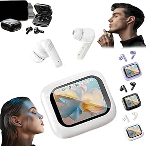 Amazon.com: Smart Touch Screen Bluetooth Earbuds,Wireless Earbuds ...