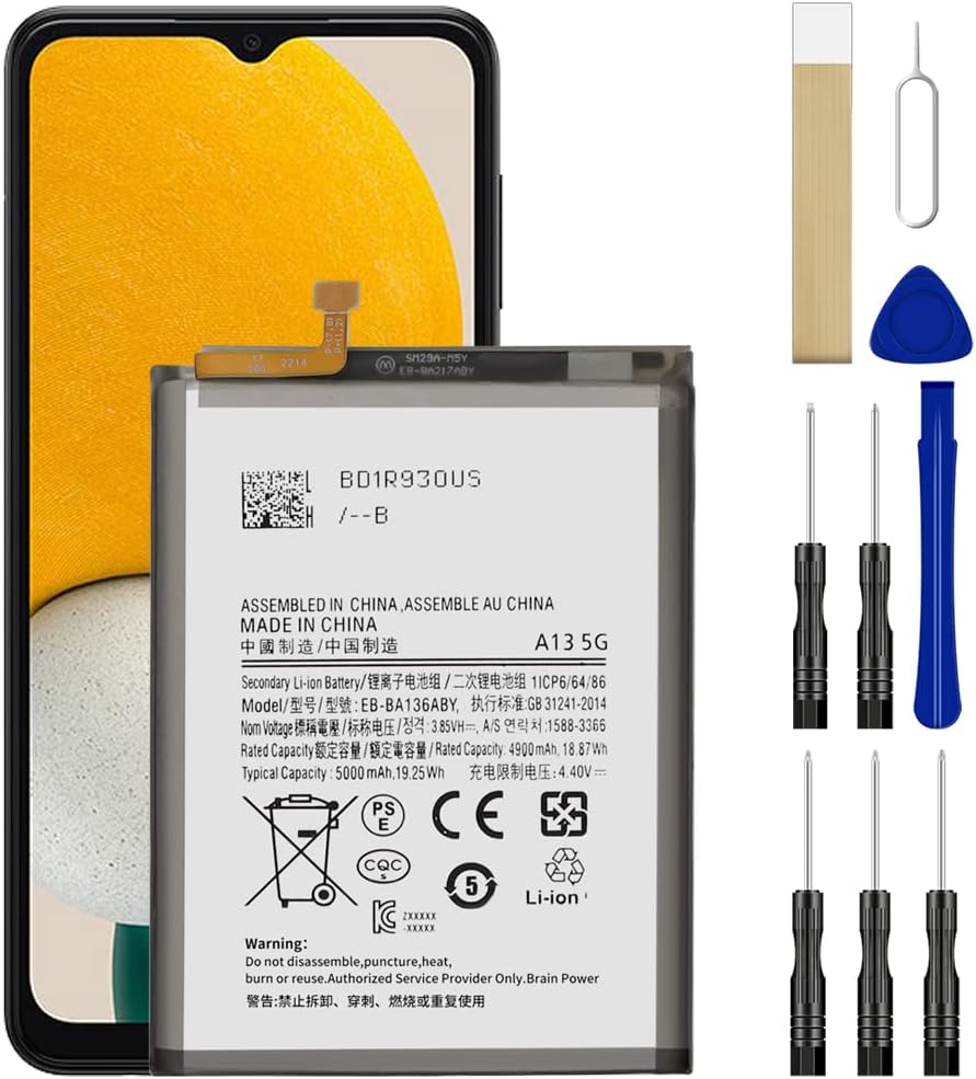 Amazon.com: THIRDPOLE Original Battery Replacement for Samsung Galaxy ...