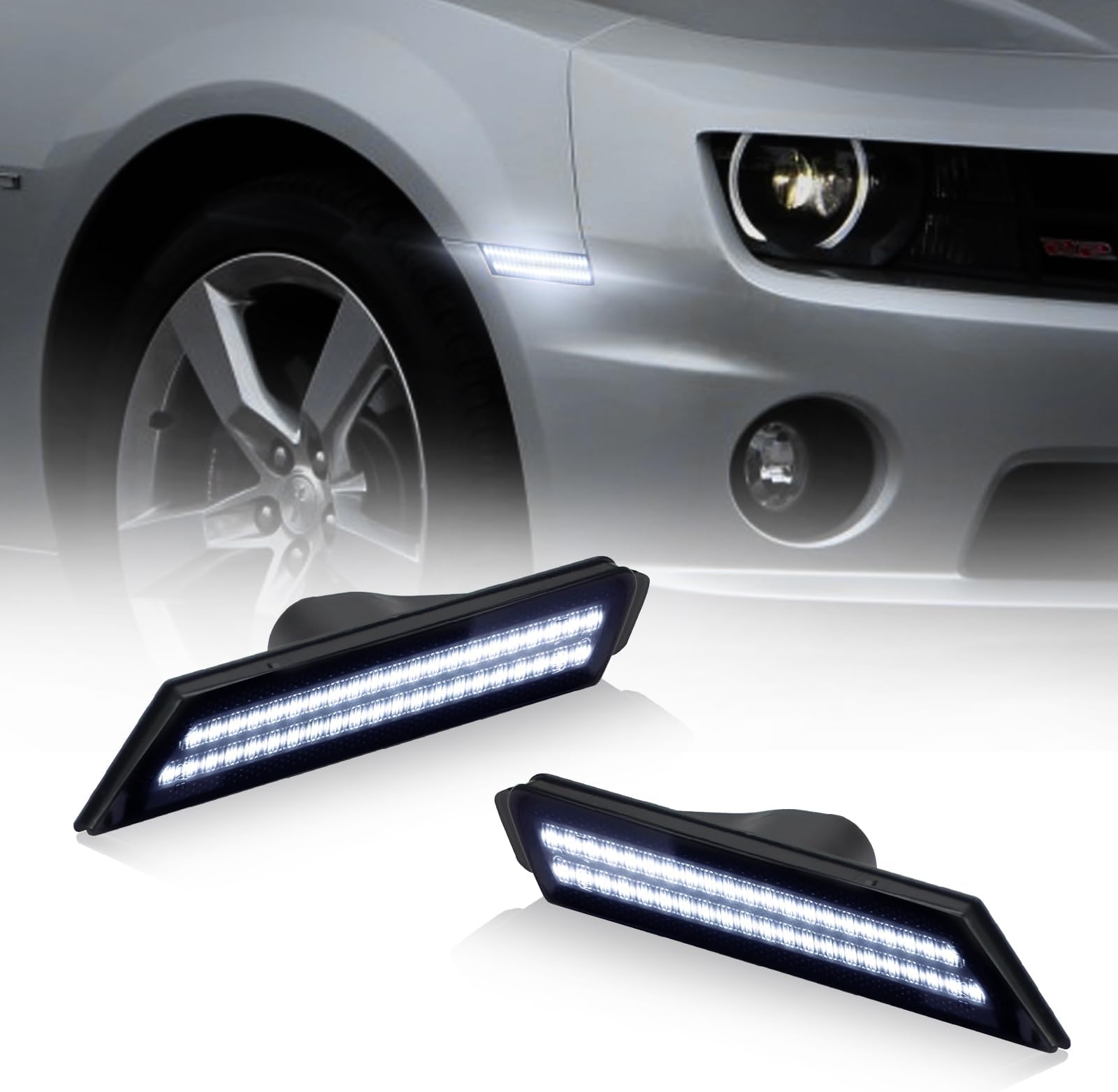 Amazon.com: AUTOXBERT Front Rear Side Fender Marker Light for 2010-2015 ...