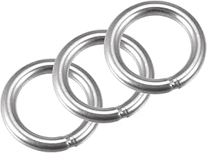 uxcell 304 Stainless Steel Welded O Ring 50mm(1.97") Outer Dia. 8mm ...