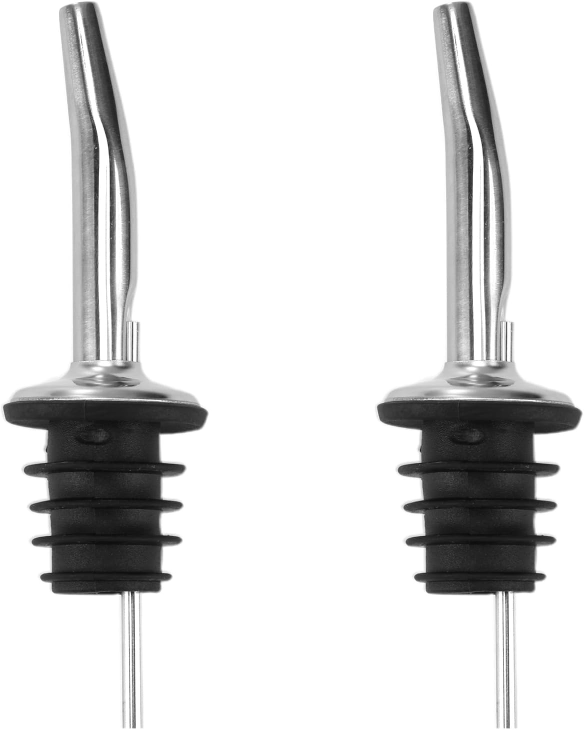 MSKS 2Pcs Liquor Pourers, Stainless Steel Freeflow Pourer Spirit Pourer ...