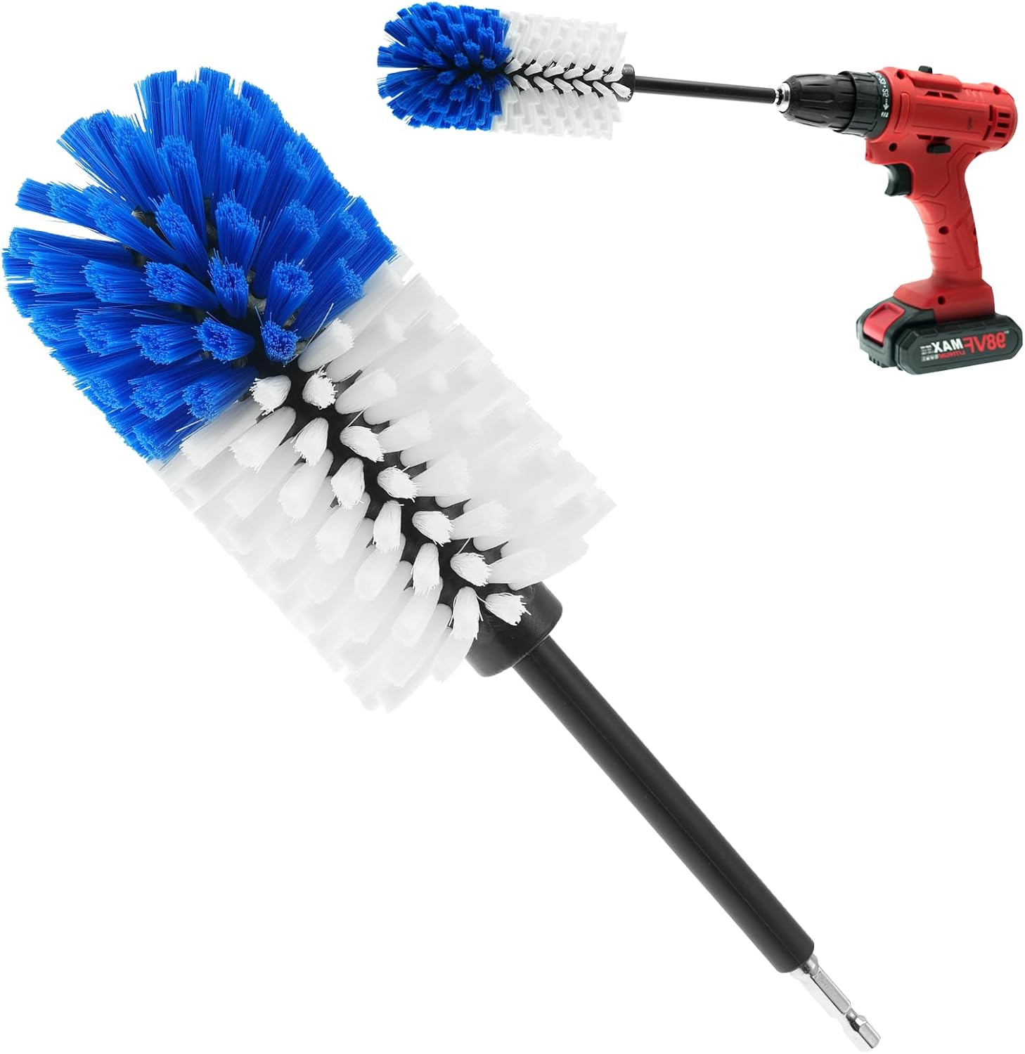 Wheel Brush, Soft Drill Wheel Cleaner Brush, Highly Dense and Durable ...
