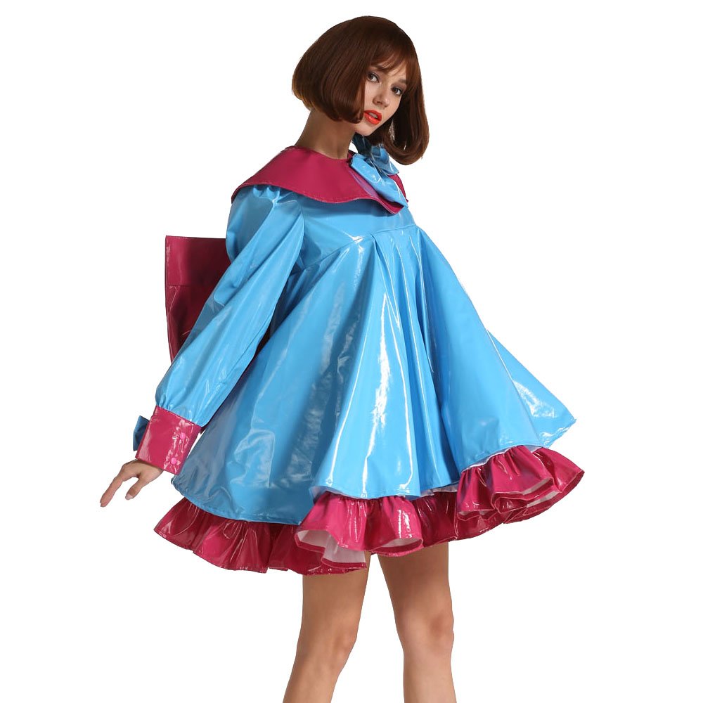 GOceBaby Big Cute Bow Sissy Maid Lockable PVC Dress Costume for ...