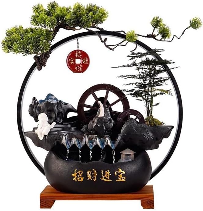 Amazon.com: sdneNest Tabletop Fountains Style Water Circulation ...