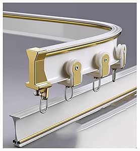 Amazon.co.jp: 1m 2m 3m 4m 5m 6m 7m 8m 9m 10m 11m 12m カーテントラックレール、カーブヘビーデューティーカーテントラック(Ceiling ...