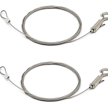 Amazon.co.jp: Set of 2, Drop Prevention Wire, Fixed Safety, Fall ...