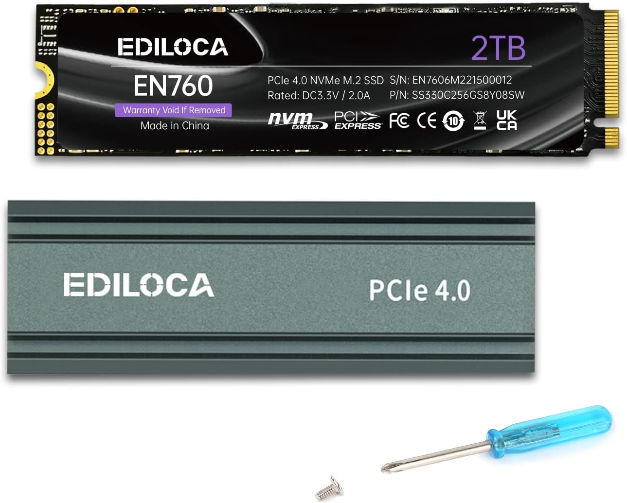 Amazon.com: Crucial T705 2TB PCIe Gen5 NVMe M.2 SSD with White Heatsink ...