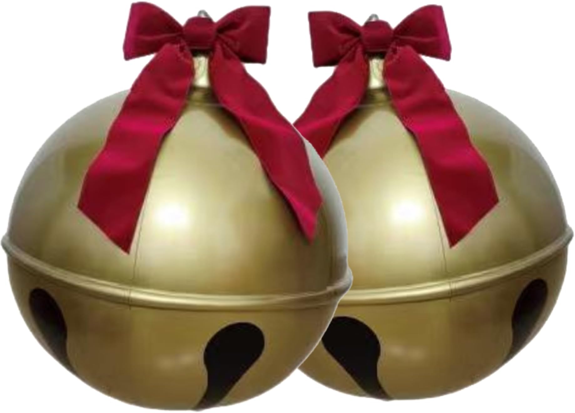 QAZW 2 Piezas de cascabeles, Campanas navideñas Grandes para Adornos ...