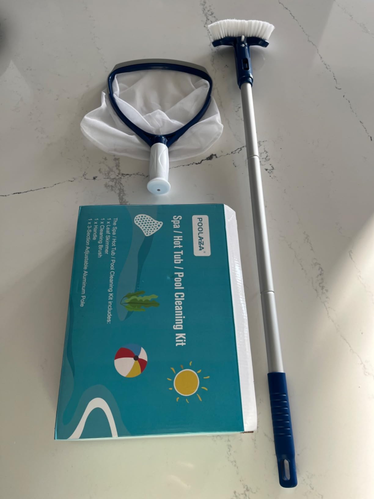 Amazon.com: POOLAZA Pool, Spa, Hot Tub Skimmer Net & Brush with Grip ...
