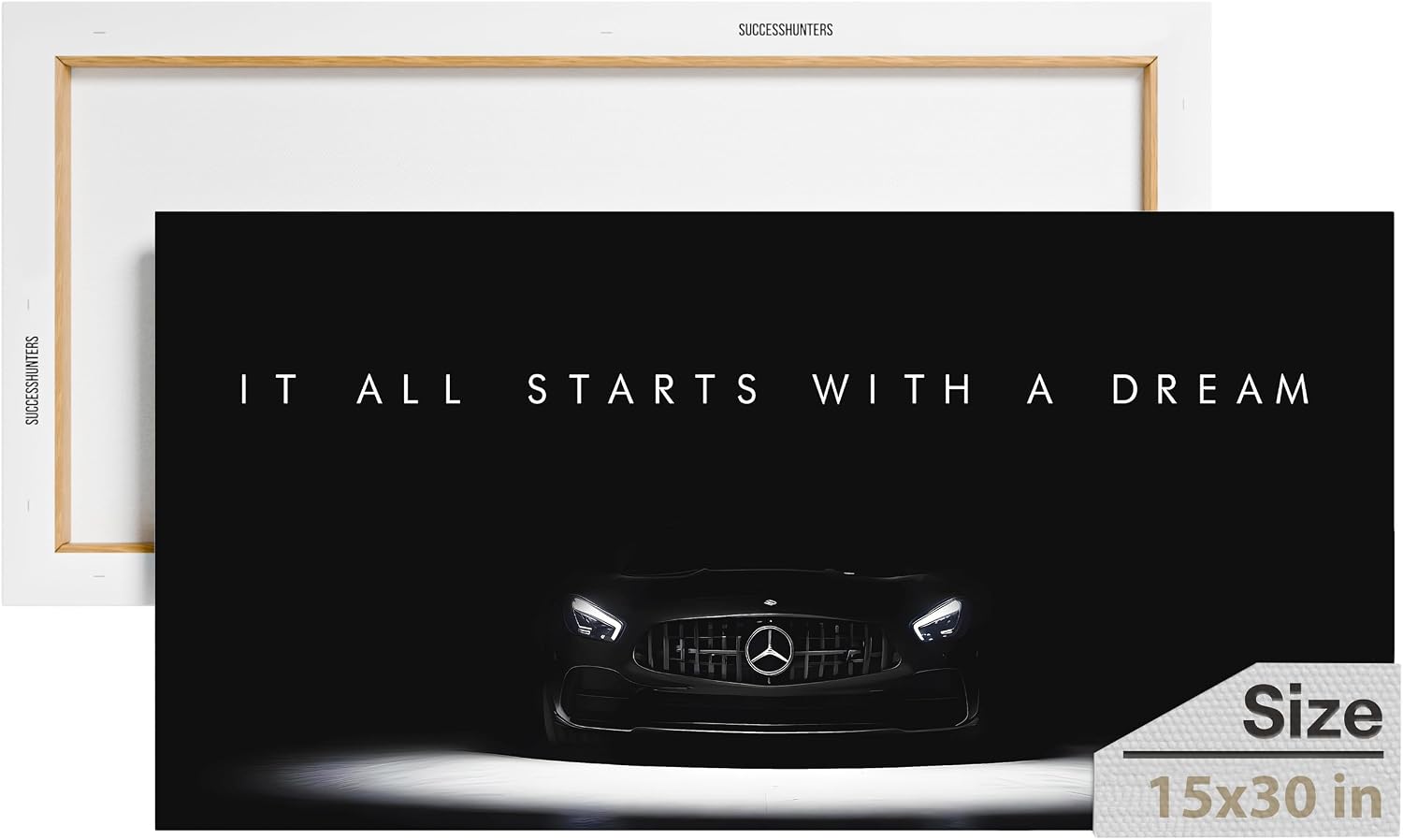 Amazon.com: Motivational Wall Art for Office, Super Car Art Canvas ...