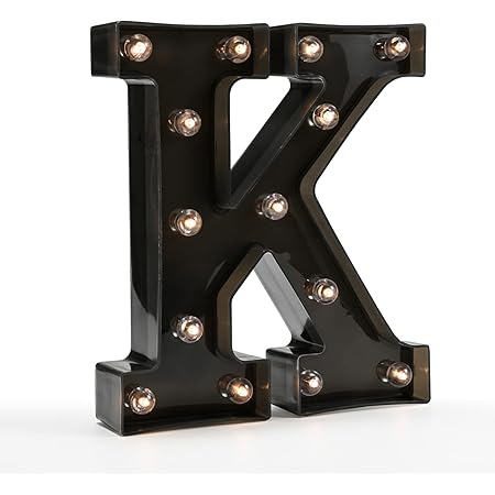 Pooqla Colorful LED Marquee Letter Lights with Remote – Light Up ...