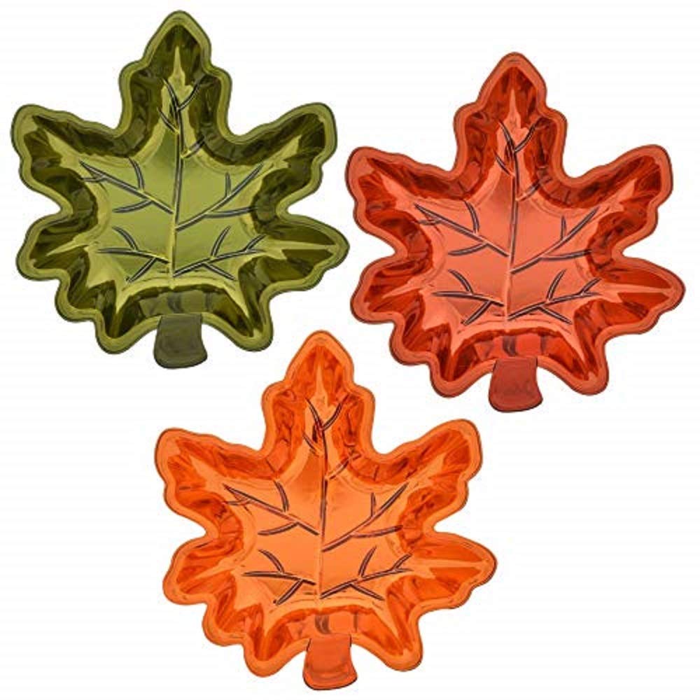 Amazon.com: Fall Autumn Thanksgiving Maple Leaf Stackable Salsa Bowls ...