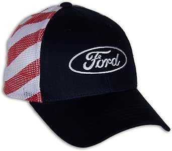 Amazon.com: Blue Ford Racing Hat for Men - Stars and Stripes Patriotic ...