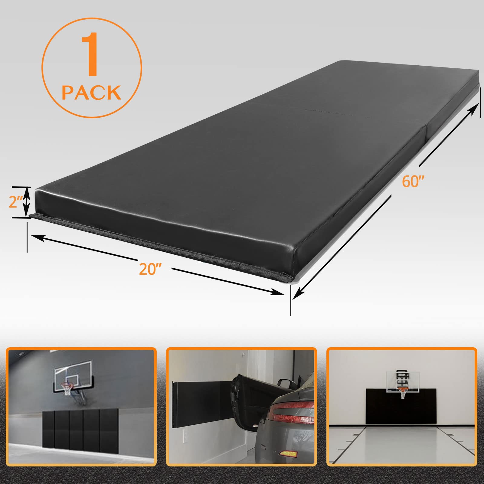Snapklik.com : PROGOAL Wall Mount 2" Thick Foam Protection PadGym ...