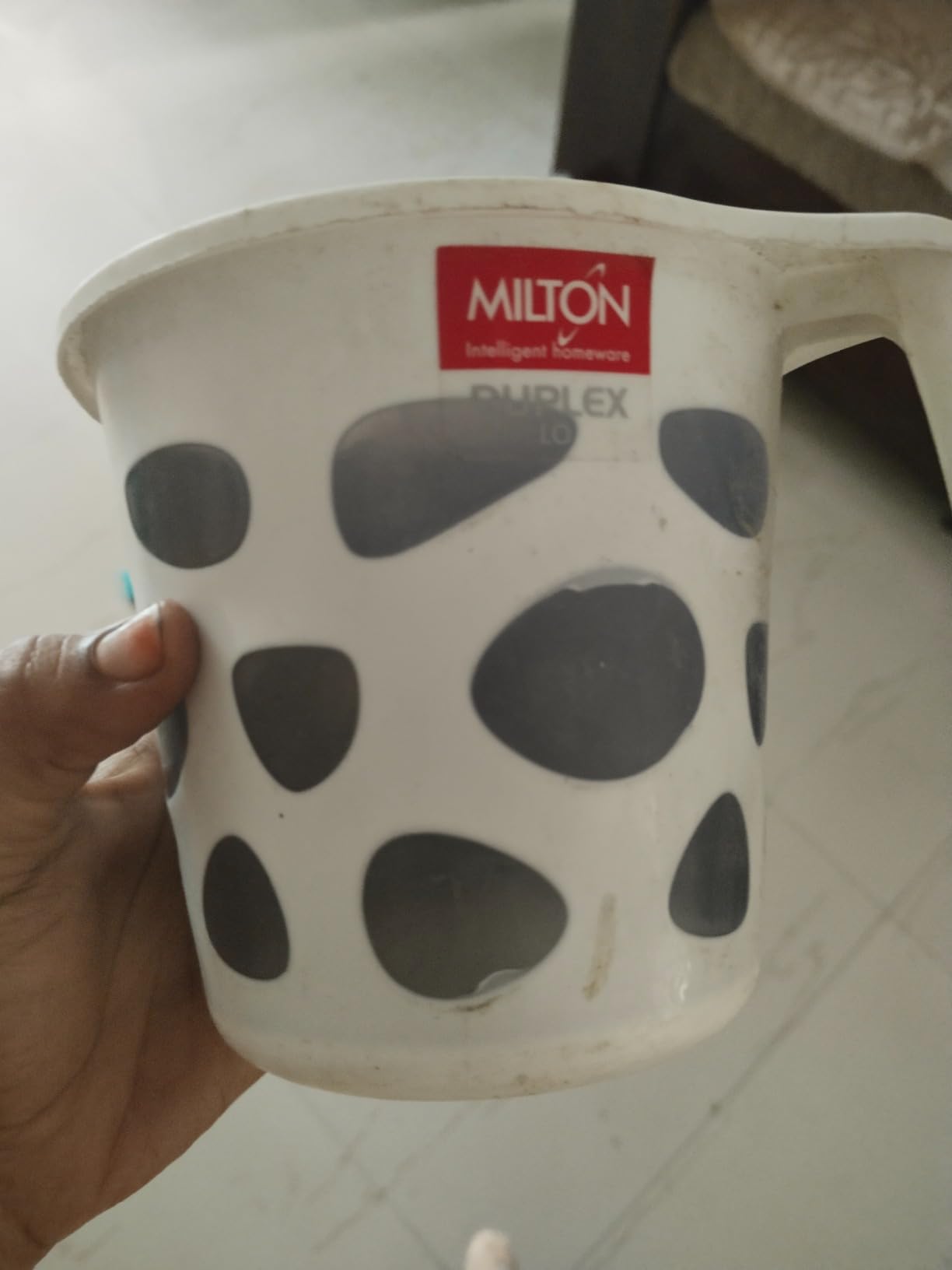 MILTON Plastic Duplex Bucket With Matching Cups, Multicolour, 25 L (2 ...