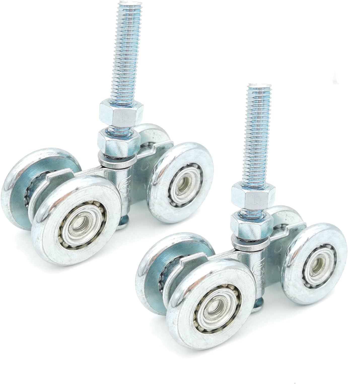 Amazon.com: 2pcs Track Roller Wheels Heavy Duty Trolley Assembly Silent ...