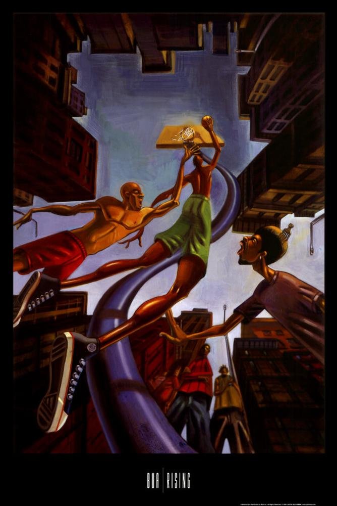 Amazon.com: (24x36) Justin Bua Rising Art Print Poster: Posters & Prints