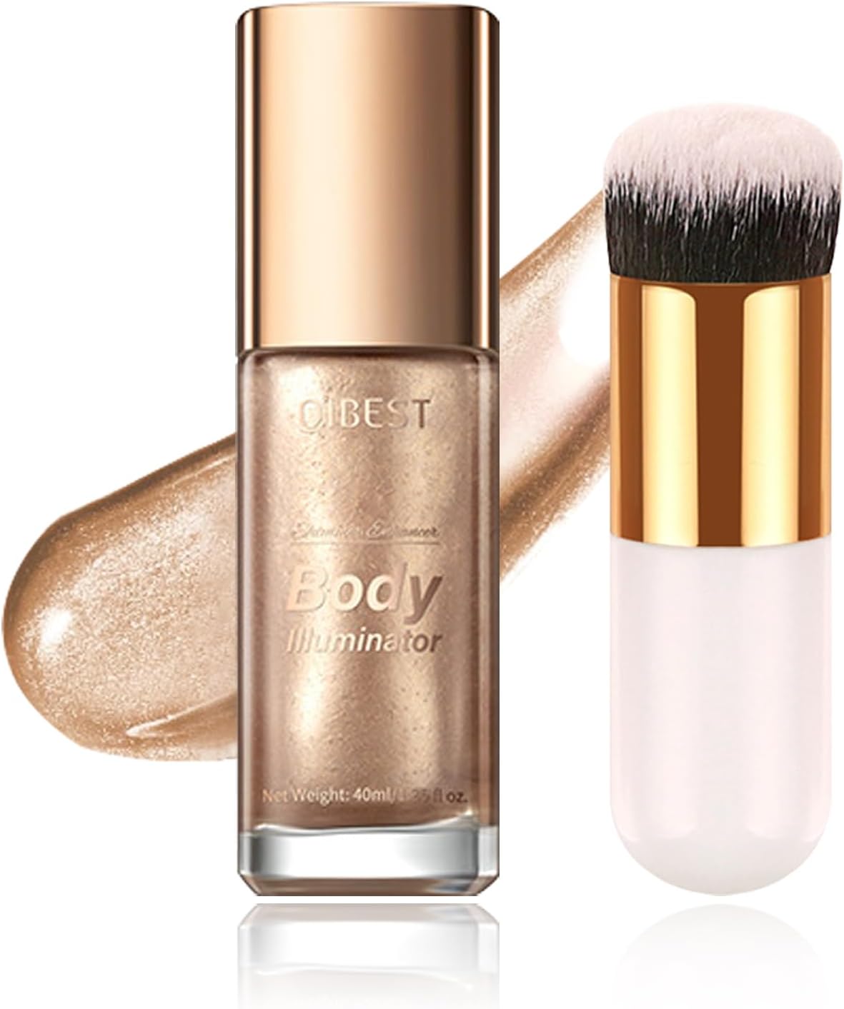 Body Shimmer Oil Shimmer Face Body Oil Luminizer Liquid Highlighter ...