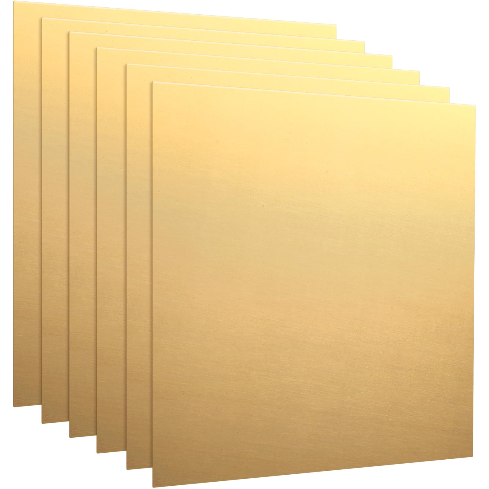 Amazon.com: Yaocom 6 Pieces Brass Sheet 6" x 6", 24 Gauge(0.5mm ...