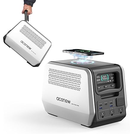 Amazon.com: Acenew Portable Power Station Neutron 1200, 1500W Solar ...