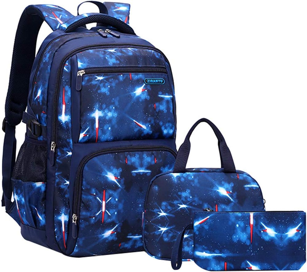 Amazon.com: JiaYou Space Pattern Galaxy Backpack Boys Primary Junior ...
