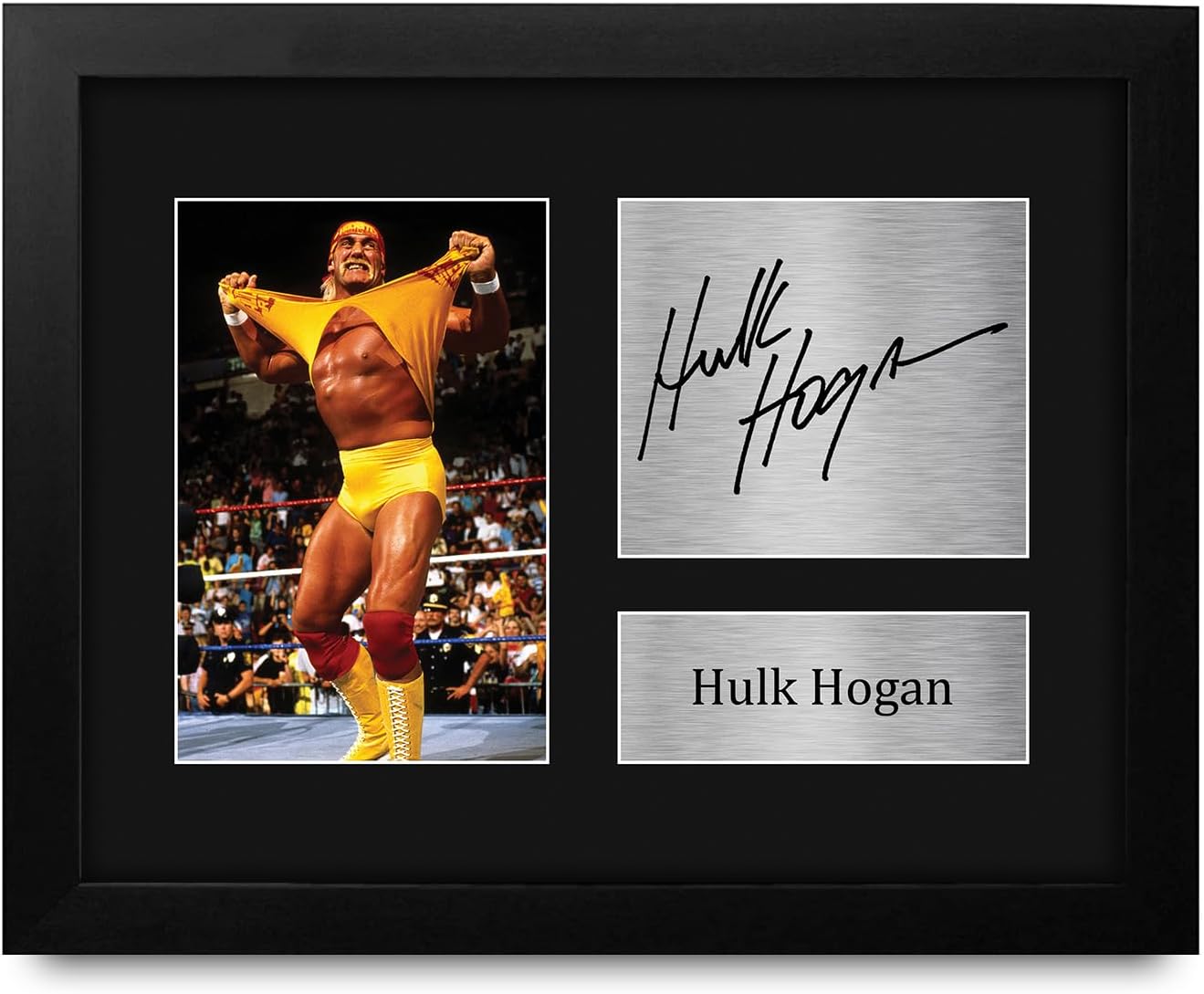 Amazon.com: HWC Trading Hulk Hogan Framed Gift Signed Printed Autograph ...