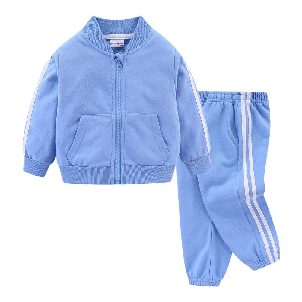 Mud Kingdom Boys Tracksuit Hooded Zip up Jogger Set Hoodie Jogging ...