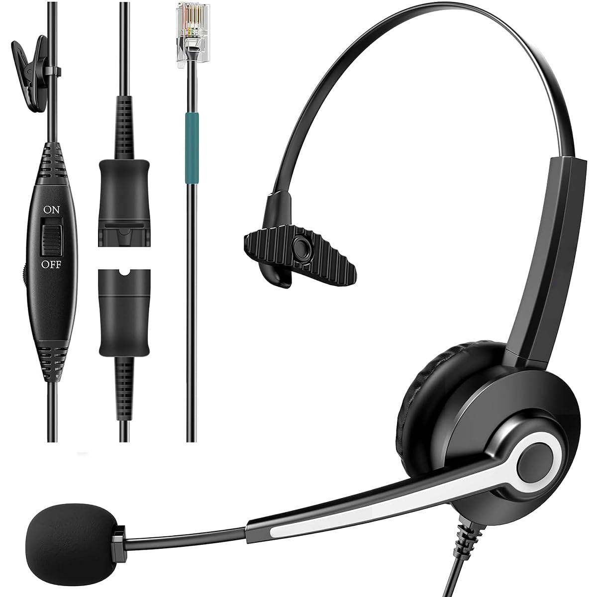 Snapklik.com : Monaural Corded Telephone Headset