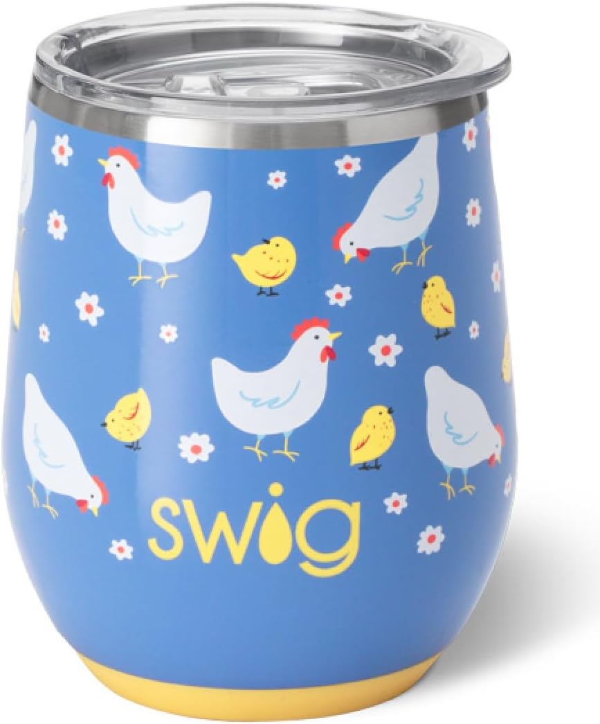Amazon.com | Swig Life 12oz Wine Tumbler with Lid, Stainless Steel, Dishwasher Safe, Portable ...
