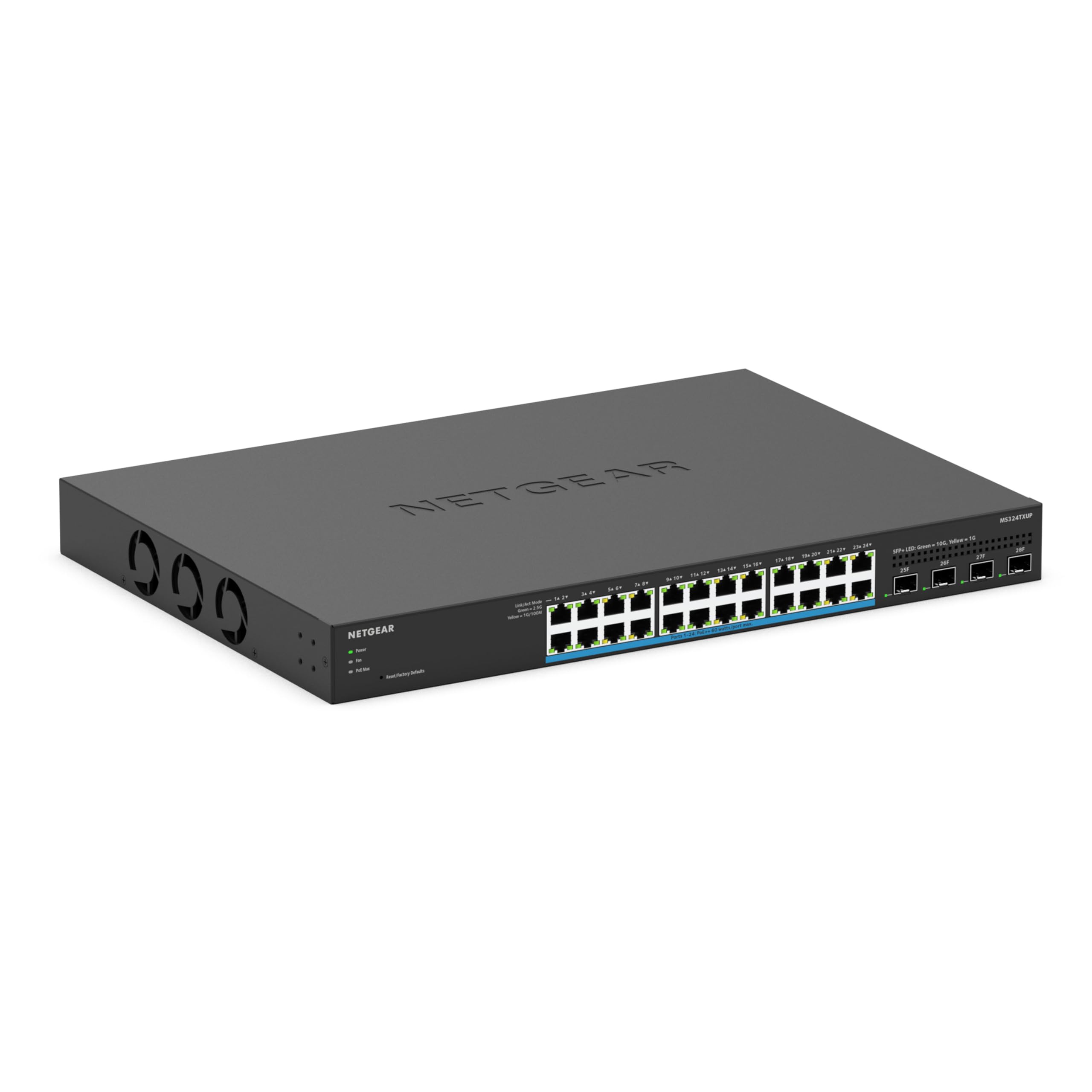 Amazon.com: NETGEAR 28-Port Ultra60 PoE Multi-Gigabit Ethernet Smart ...