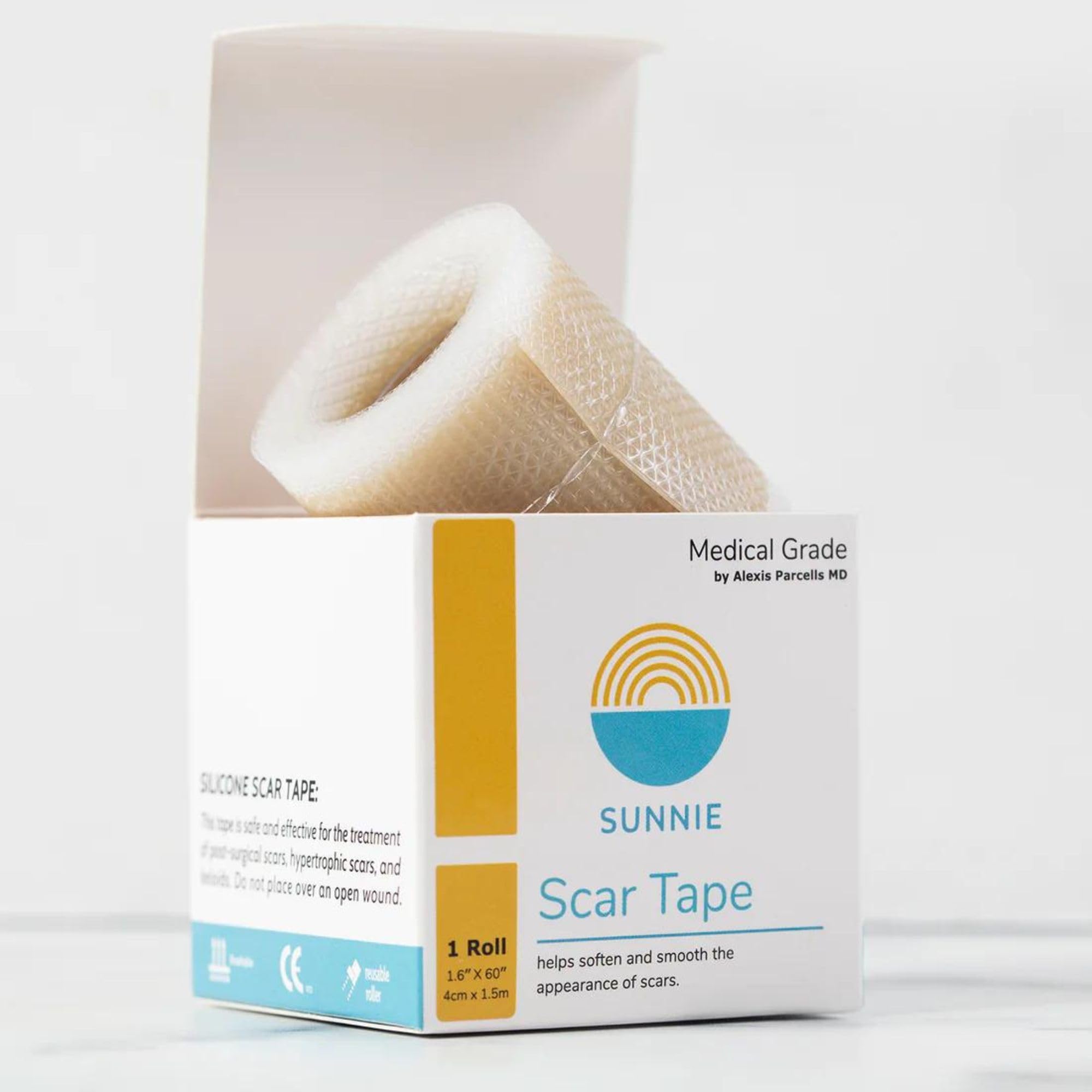 Snapklik.com : SUNNIE ScarSmooth Medical Grade Silicone Scar Tape - Non ...