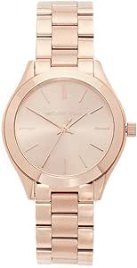 Amazon.com: Michael Kors Women's Mini Slim Runway Rose Gold-Tone Watch ...