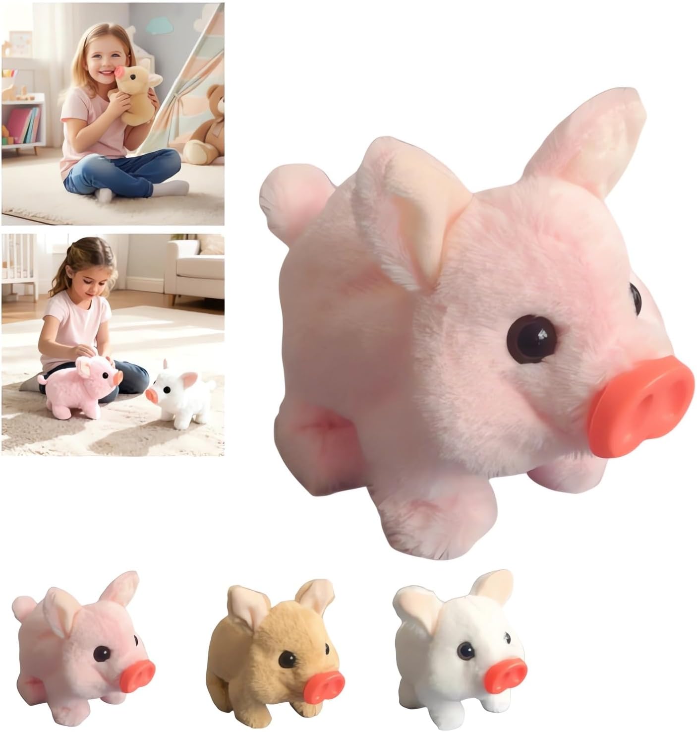 Amazon.com: Electric Pig Plush Realistic Toy, 2026 New Interactive ...