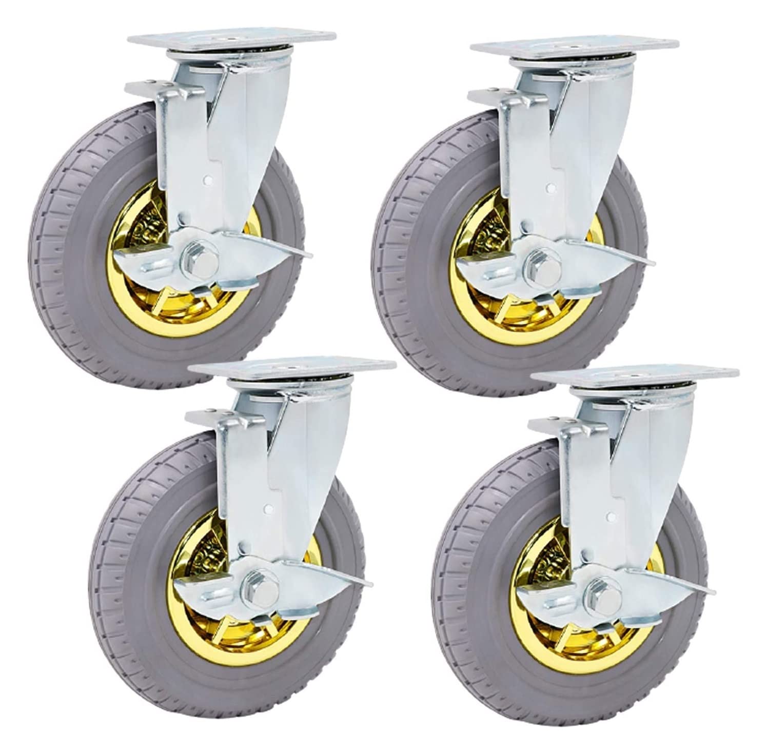 Amazon.com: Castors Casters Swivel Plate Castors Wheels,Heavy Duty ...