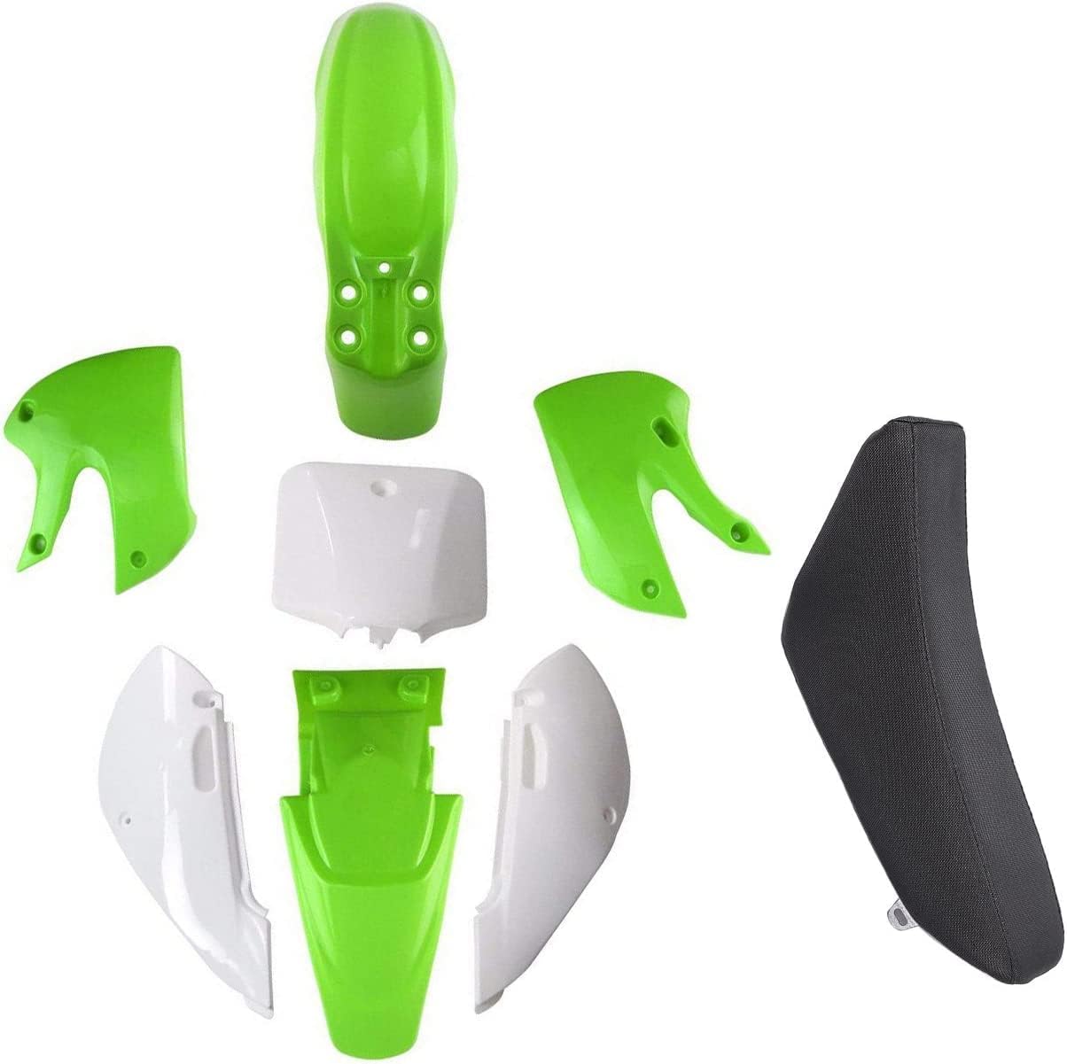 Amazon.com: YC Yier Fairing Kit Plastic Fender & Tall Seat for Kawasaki ...