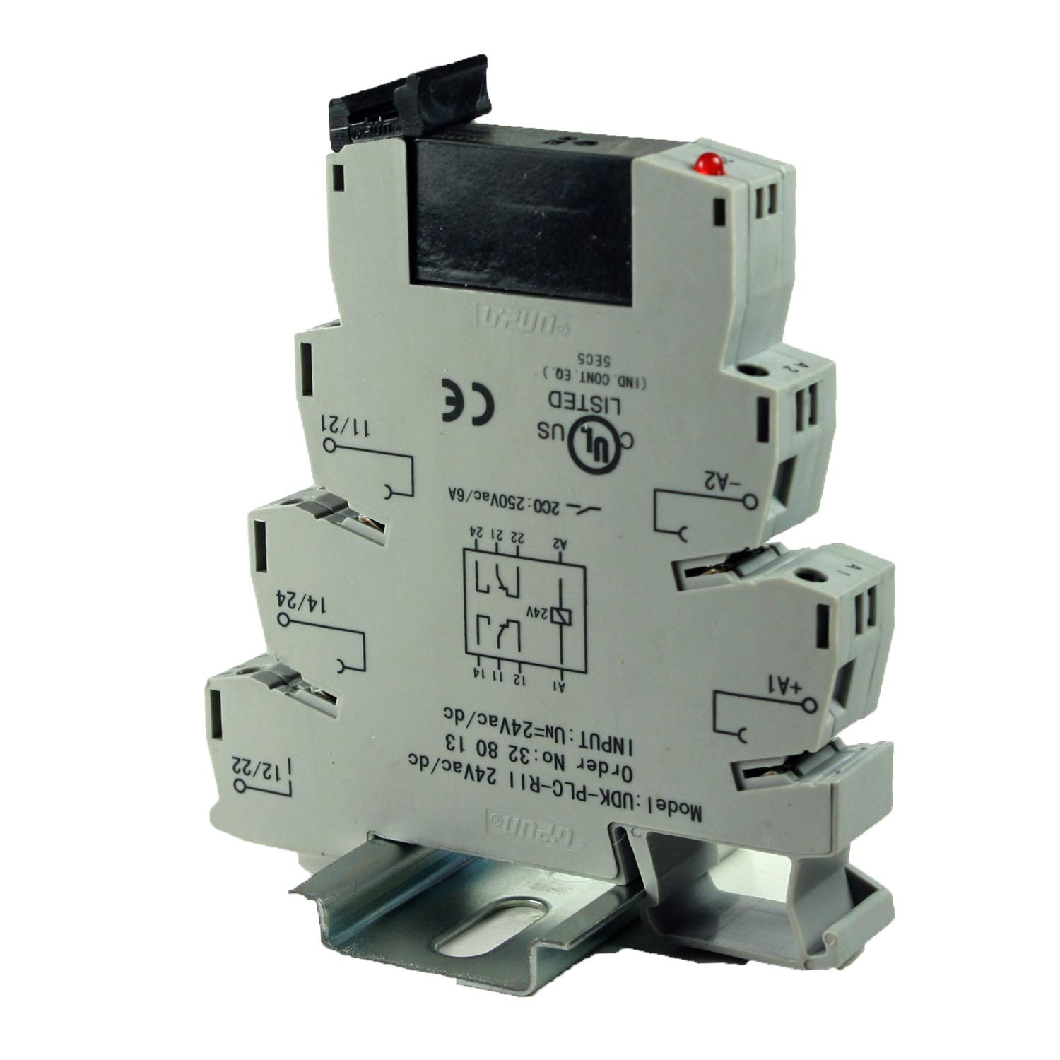 Buy Asi Asi328013 Pluggable Dpdt Relay With Din Rail Ed Screw Clamp