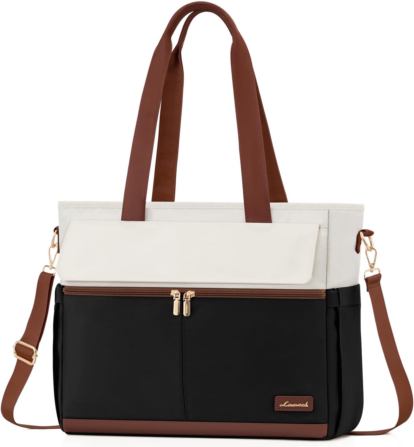 Amazon.com: LOVEVOOK Laptop Bag for Women 15.6 Inch Laptop Tote Bag ...