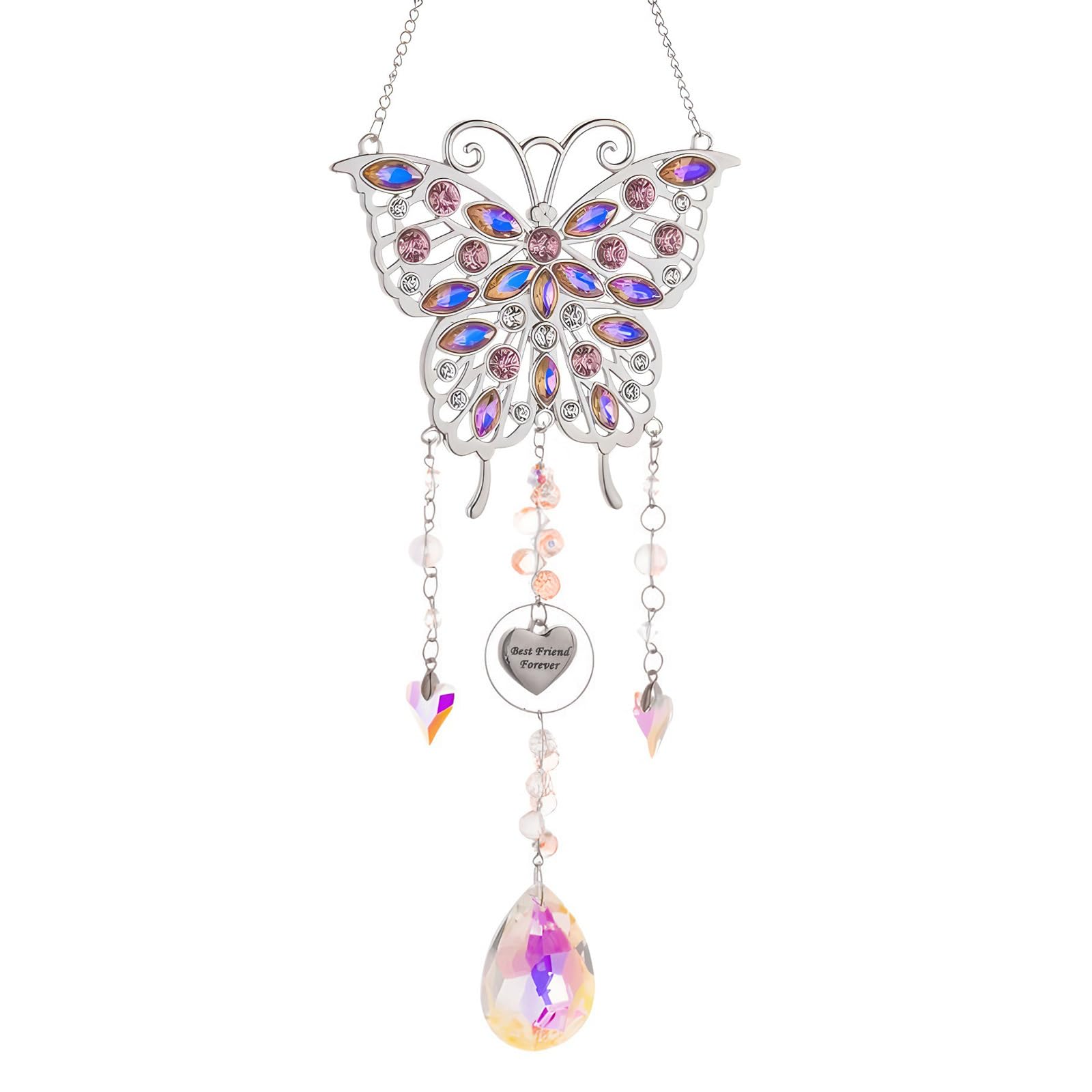 Amazon.com: Friendship Butterfly Sun Catchers Indoor Window Crystals ...