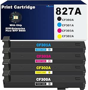 Amazon.com: M880 827A Toner Cartridge Replacement for HP 827A Toner Use for HP Enterprise Flow ...