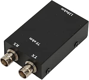 Amazon.com: BNC Ethernet to Rj45 Converter, Dual Copper Shaft Connector Bnc(75ohm to 12ohm ...