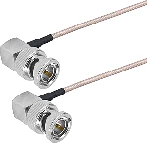 Amazon | leeyovk SDIケーブル BNCケーブル L型BNCオス変換コネクタ延長ケーブル 50CM 75Ω RG179同軸ケーブル 3G-SDI、4K映像/音声信号に対応した ...