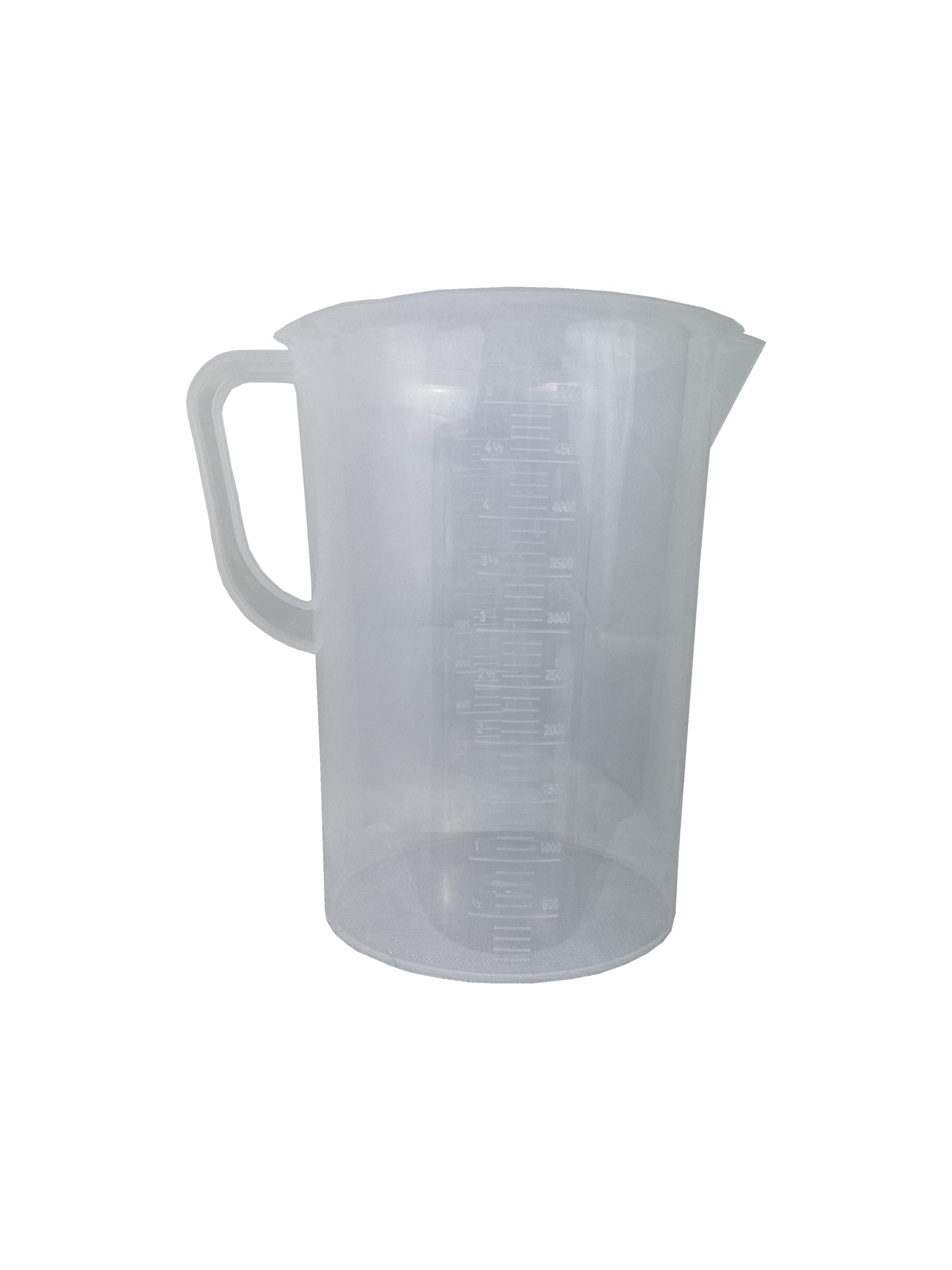 5 Litre Measuring Jug with V-Shaped Pouring Spout, Durable Plastic ...