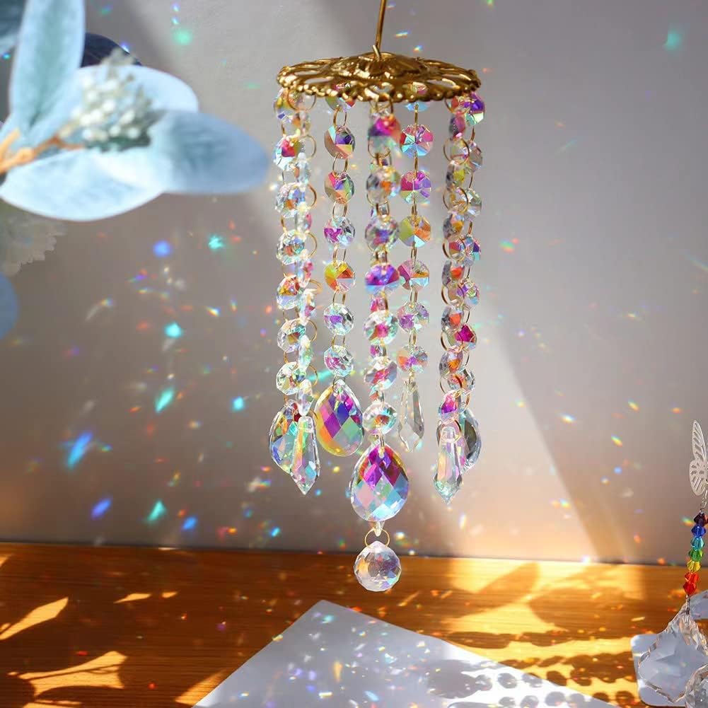 Amazon.com : Crystal Wind Chime, 2023 New Chandelier Wind Chimes ...