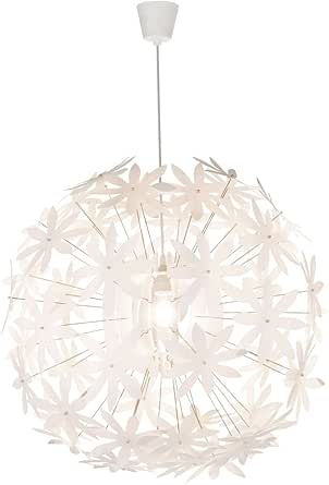 Lampe suspendue design plafonnier chambre fleur spotlight blanc Globo ...