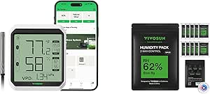 Amazon.com : VIVOSUN AeroLab THB1S Wireless Bluetooth Hygrometer ...