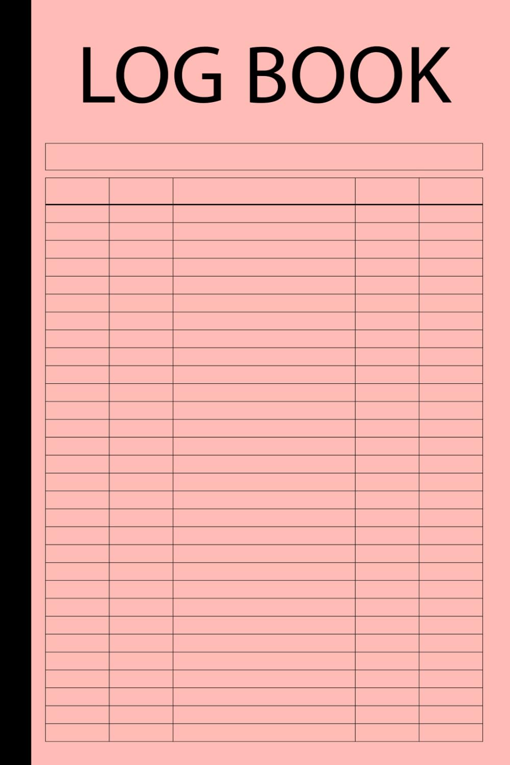 Amazon.com: Log Book: Small Multipurpose 5 Column Tracker. Blank ...