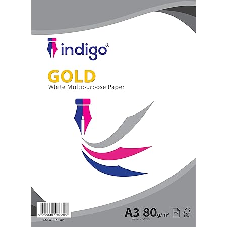 HP Papers Printer Paper, Premium A3 Paper, 80gsm, 1 Ream, 500 Sheets ...